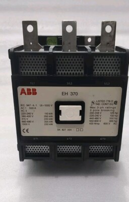 ABB EH 370 3POLE 550A 110KW 220-230V AC COIL CONTACTOR FREE FAST ...