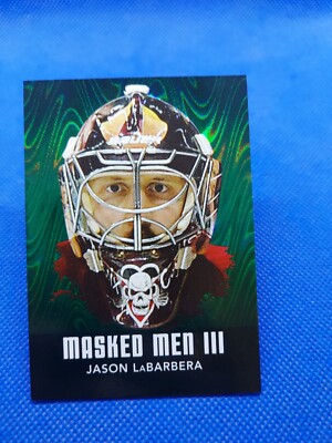 2010-11 Masked Men III JASON LABARBERA Hockey Emerald card NEW YORK ...