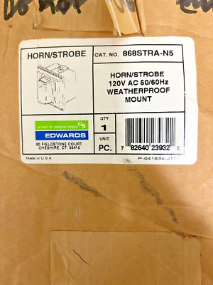 Edwards 868STRA-N5 120 VAC Weatherproof Mount Horn / Strobe | eBay