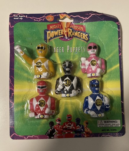 1995 MIGHTY MORPHIN POWER RANGERS Finger Puppets Sealed Please Read | eBay