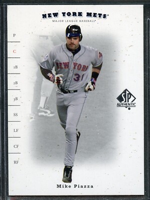 2001 SP Authentic Baseball - #72 - Mike Piazza - New York Mets | eBay