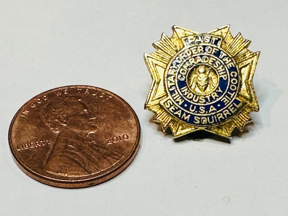 Vintage Past Seam Squirrel Military Order of the Cootie MOC VFW Lapel ...
