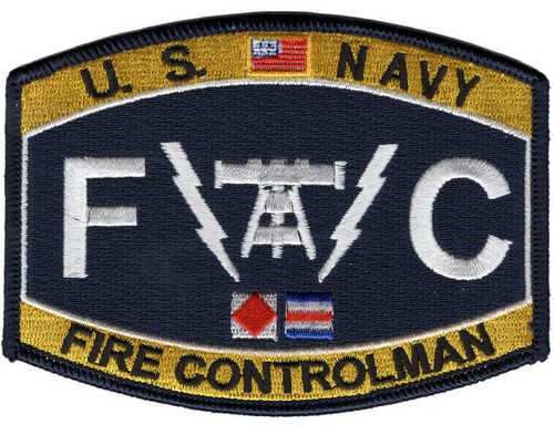 FC FIRE CONTROLMAN RATING HAT PATCH US NAVY USS PIN UP ENLISTED CHIEF ...