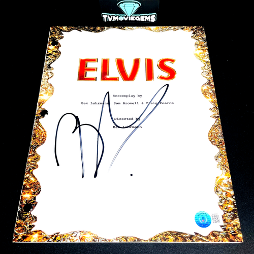 BAZ LUHRMANN SIGNED ELVIS MOVIE SCRIPT 176 PAGES SCREENPLAY w/ BECKETT ...