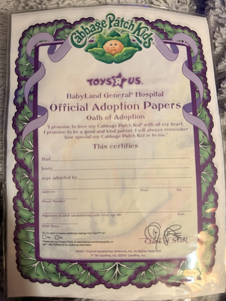 Cabbage Patch TRU 2001 First edition Boy Doll Police Uniform 🩵 | eBay