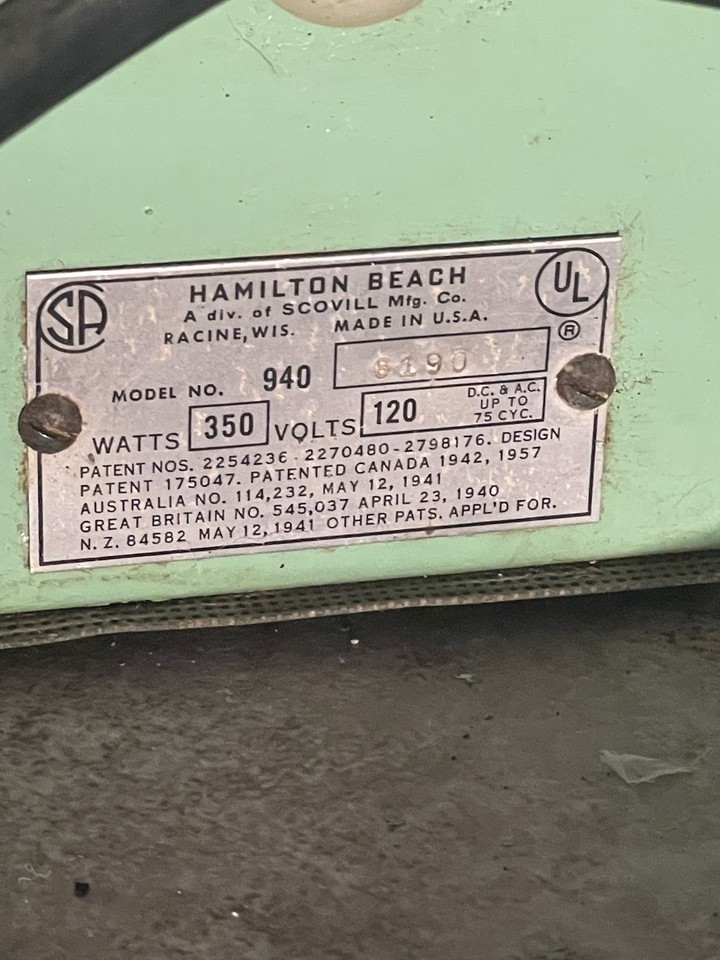 Vintage Hamilton Beach Triple 3 Head Milkshake Malt Maker Machine WORKS ...