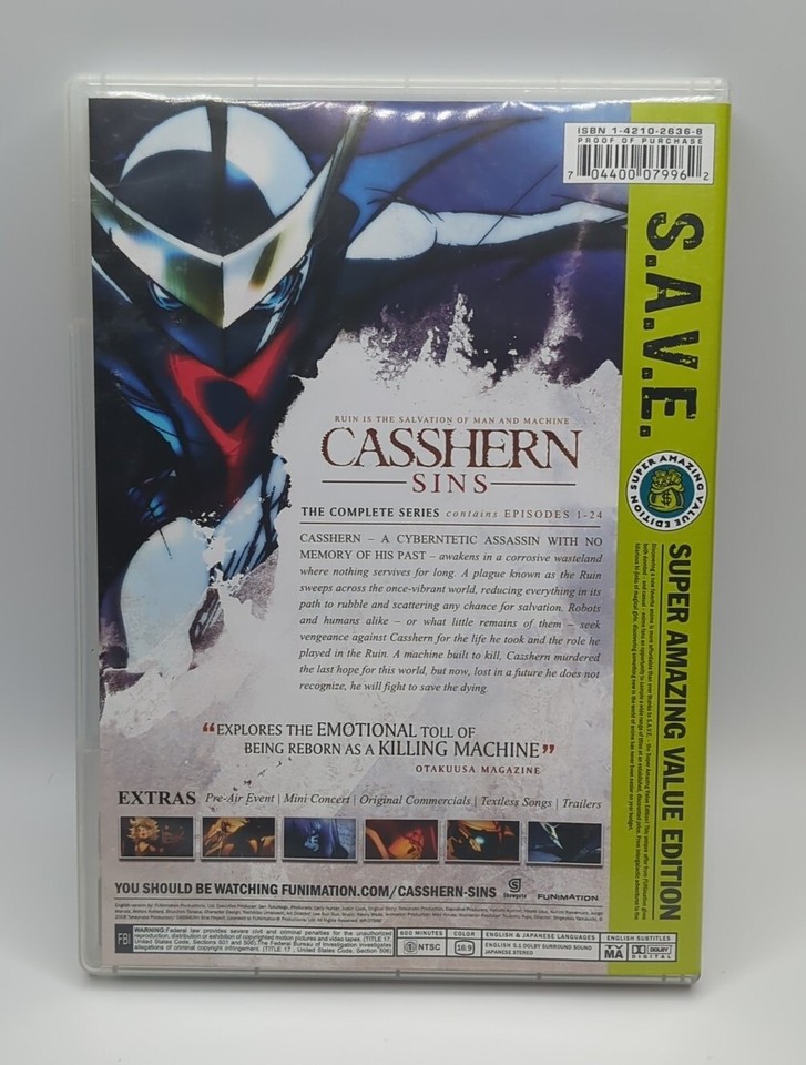 Casshern Sins - Complete Series (2008) DVD 704400079962| eBay
