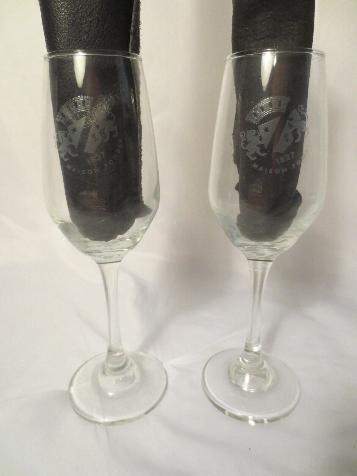 Set Of 2 Maison Fondee 1827 Tasting Cordial Grand Manier Stemware 8 ...