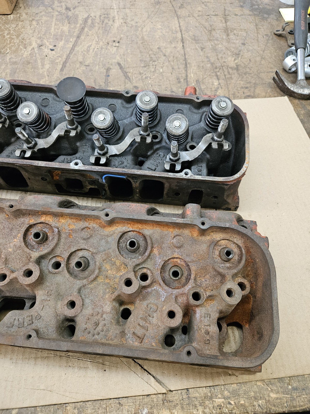 1969 Big Block Chevy BBC 396 427 Rectangle Port Heads 3919840 840 E-1-9 ...