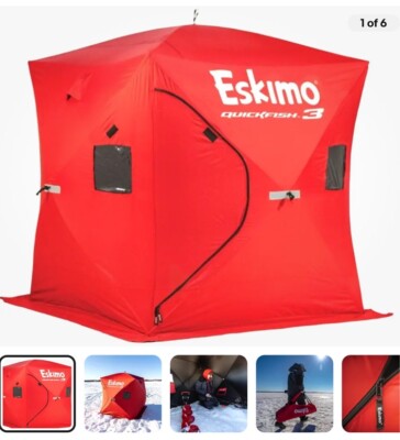 Eskimo Quickfish 3 Hub Ice Fishing Shelter - SALE!!! | eBay