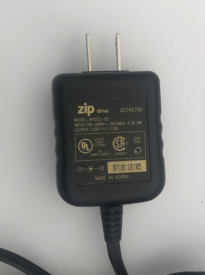 Iomega Zip Disk Drive AP05Z-US 5V AC Adapter for 100 250 750 drive | eBay