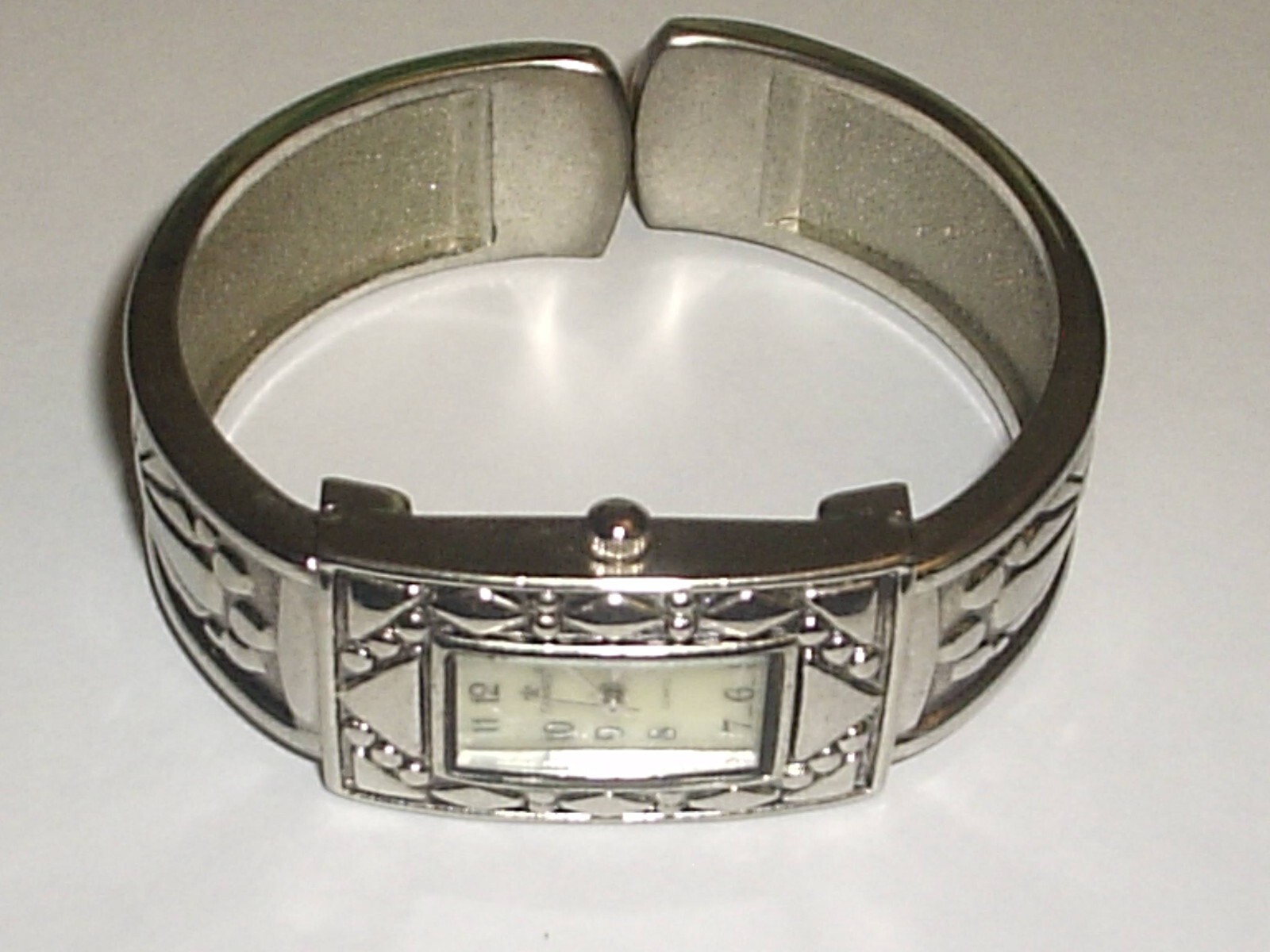 Cannes Silver Hinged Bracelet Watch FREE SHIPPING | eBay