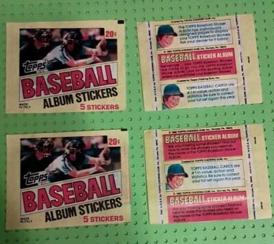 1982 topps baseball stickers 4 pack lot | eBay