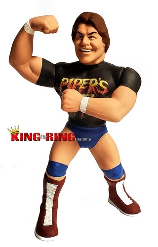 WWE Custom Hasbro "ROWDY" RODDY PIPER Wrestling Figure WWF RARE Mattel ...