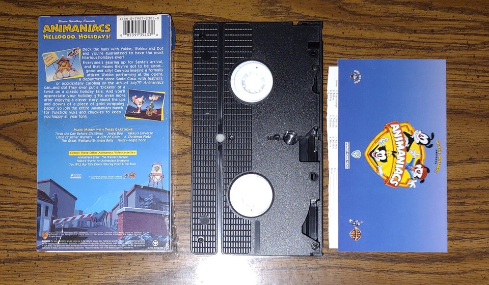 Animaniacs - Helloooo Holidays VHS 1994 Animated 90s Childrens ...