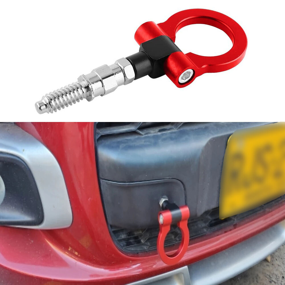 RED TOW HOOK TOWING EYE LOOP Fits for BMW MINI ONE COOPER S WORKS R50 ...