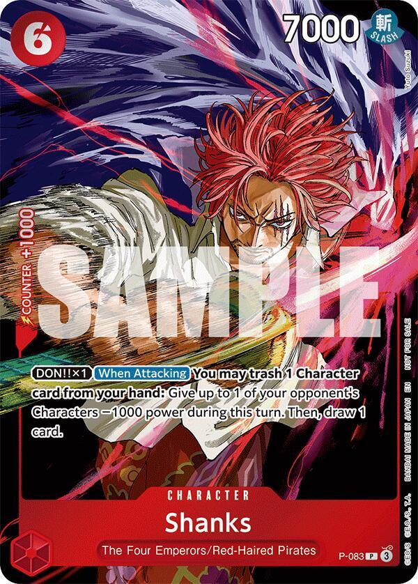 Shanks (Event Pack Vol. 6) P-083 One Piece Promotion Cards Foil for ...