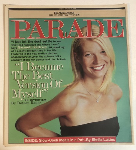 January 17 1999 Parade Magazine Gwyneth Paltrow | eBay