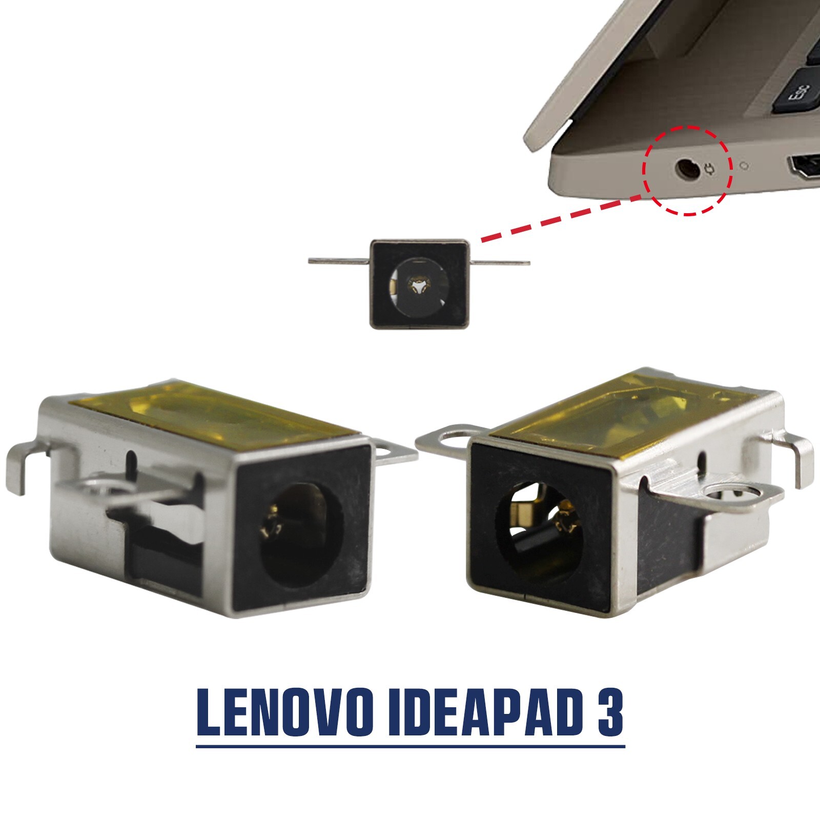 OEM DC Charging Port Power Jack Dock Connector For Lenovo IdeaPad 3 ...