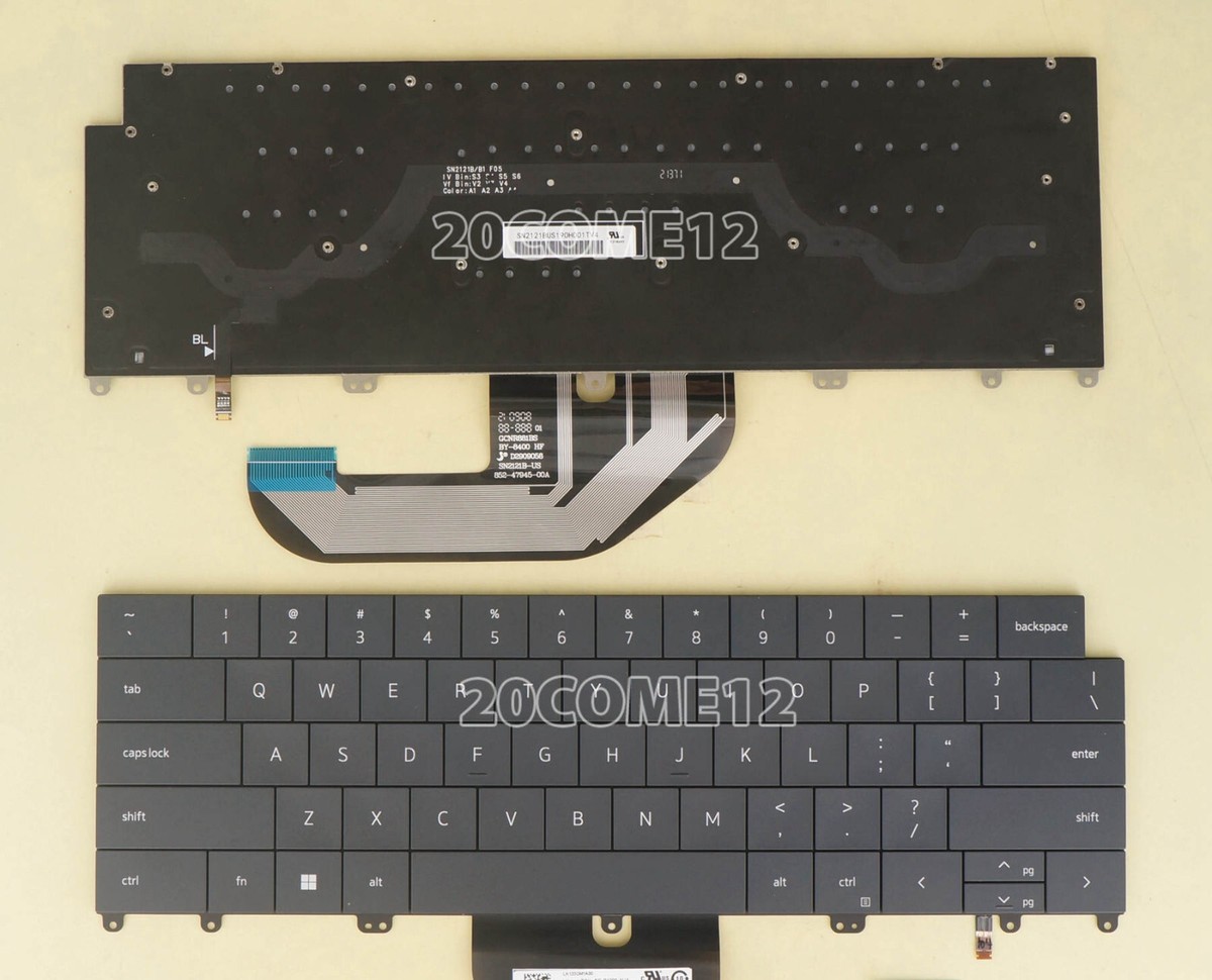 US English Keyboard For XPS 13 Replacement Backlit Keyboard For Dell ...