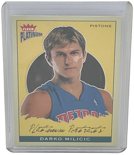 Darko Milicic 2003-04 Fleer Platinum Portraits Rookie Card Detroit ...