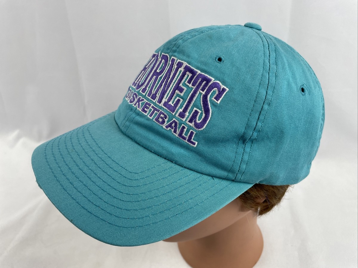 Vintage 1990s Charlotte Hornets Champion Snapback Hat Cap Vintage 1990s Charlotte Hornets Champion Snapback Hat Cap