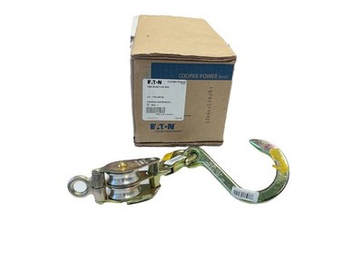 Eaton Cooper Power 1802-1 Hand Line Block Double Sheave 750 lb Load ...