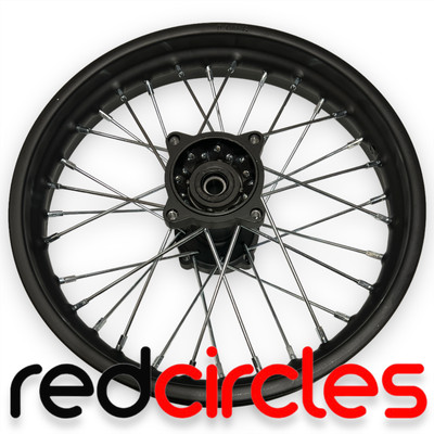 BLACK 14" REAR SDG PIT BIKE WHEEL fits STOMP M2R 10TEN RFZ WPB PITBIKES ...