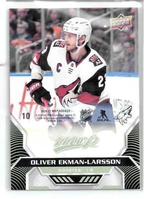 2020-21 Upper Deck MVP #10 Oliver Ekman-Larsson GREEN SCRIPT Puzzle ...