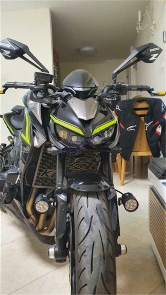For Kawasaki Z1000 2014-2016 Headlight Protection Stickers Green Eye ...