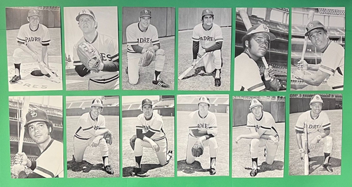LOT OF (27) 1972-74 SAN DIEGO PADRES TEAM ISSUE POSTCARD PHOTOS W/ DON ...