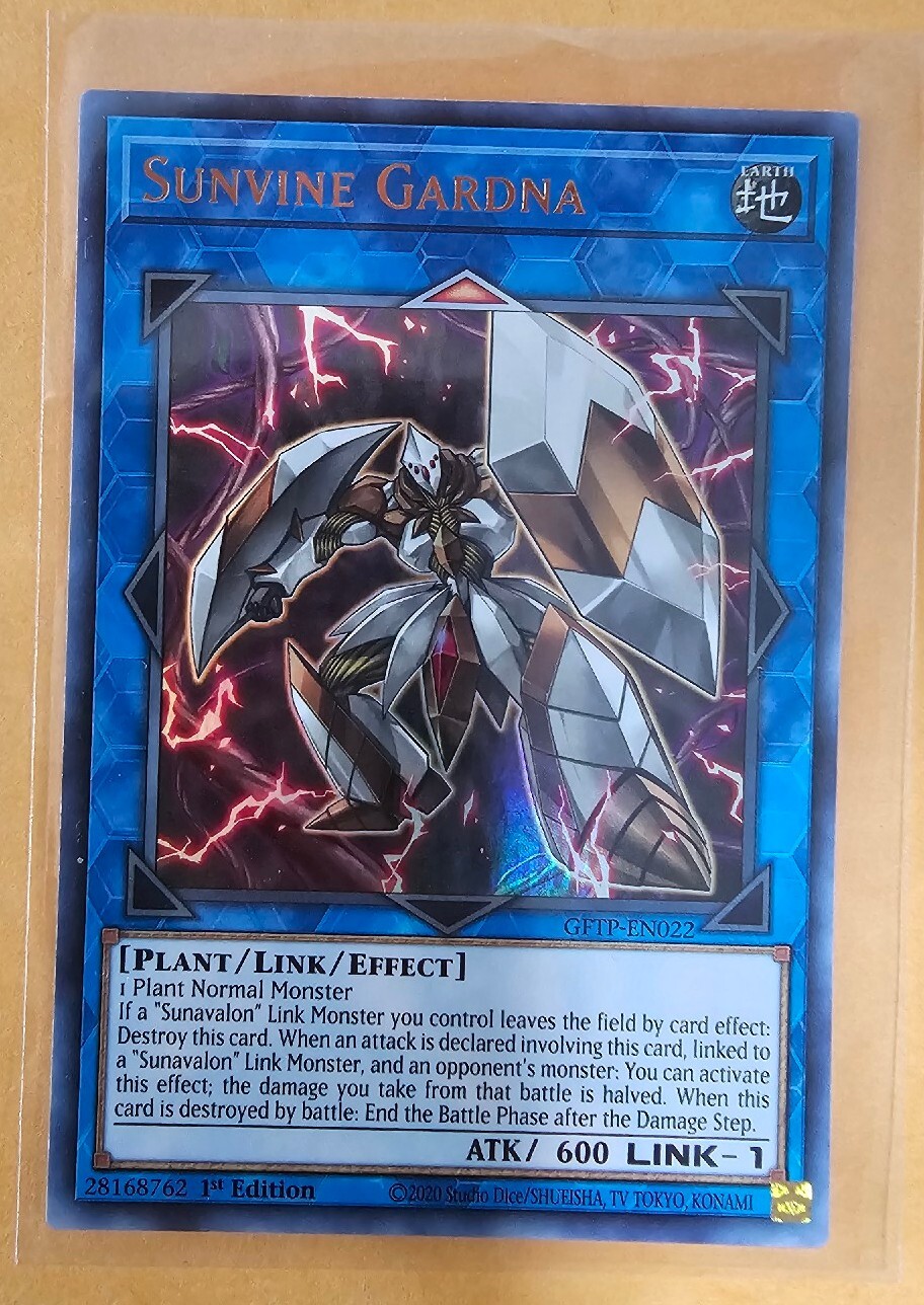 Yugioh - Sunvine Gardna - GFTP-EN022 - Ultra Rare 1st Edition | eBay