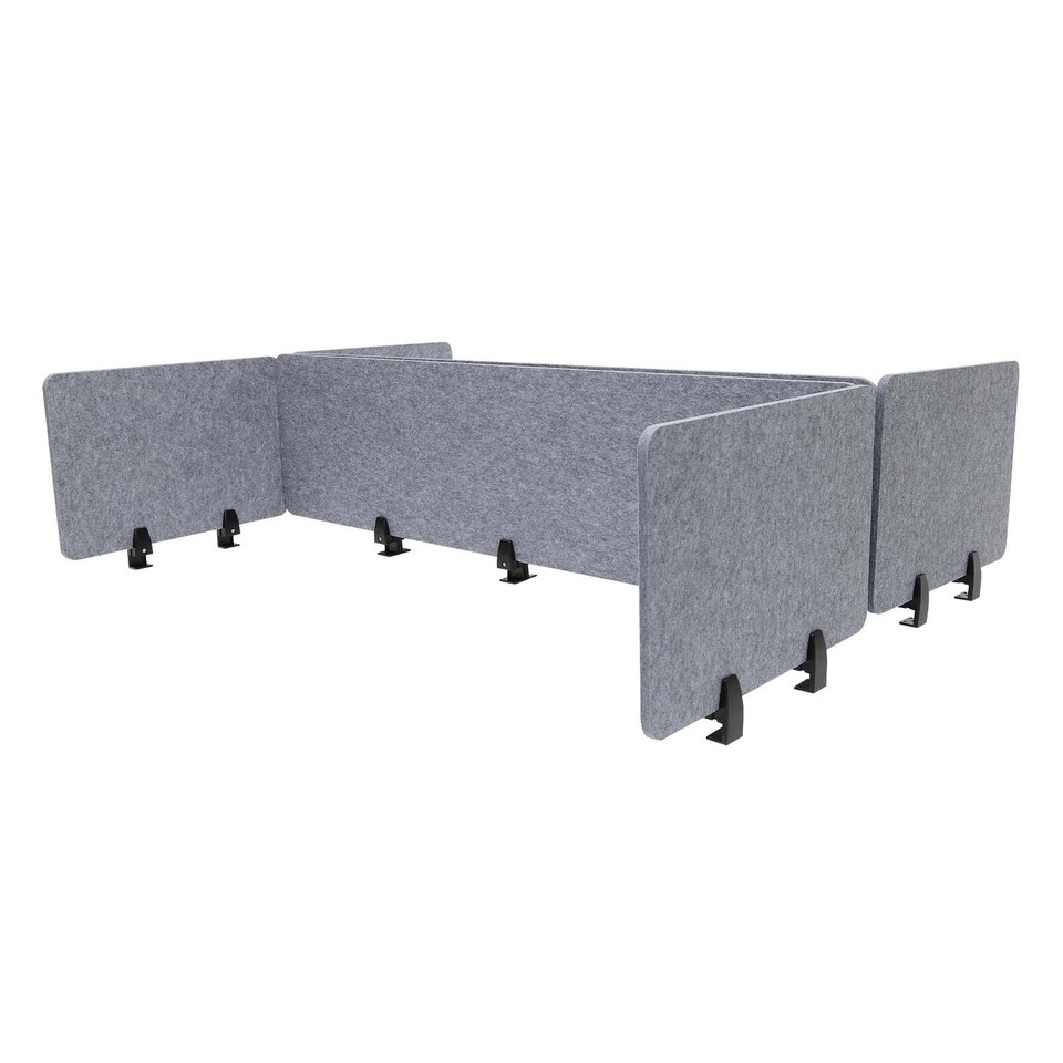 Stand Up Desk ReFocus Raw Clamp-On Acoustic Desktop Divider Privacy ...