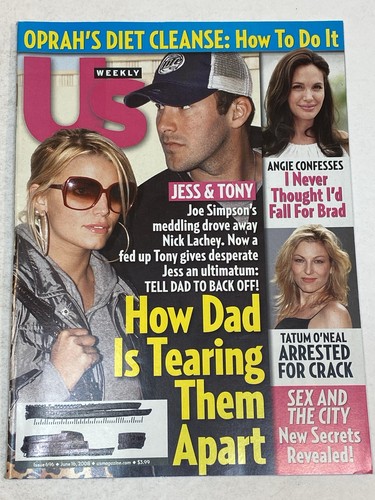 US Weekly Magazine June 16 2008 Tony Romo Jessica Simpson Tatum O'Neal ...