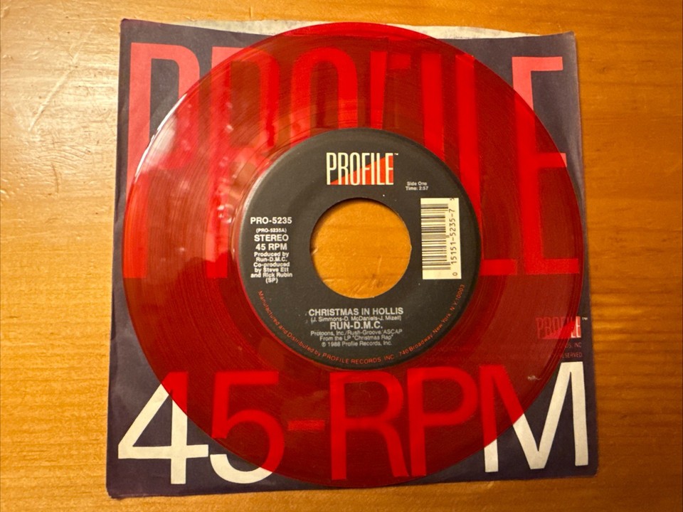 Run-DMC/Sweet Tee ‎– Christmas In Hollis/Let The Jingle ‘88 Profile 45 ...