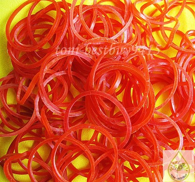RED Natural Rubber Band 1" x 500 pcs. Elastic Home Kitchen BEST Elastic ...
