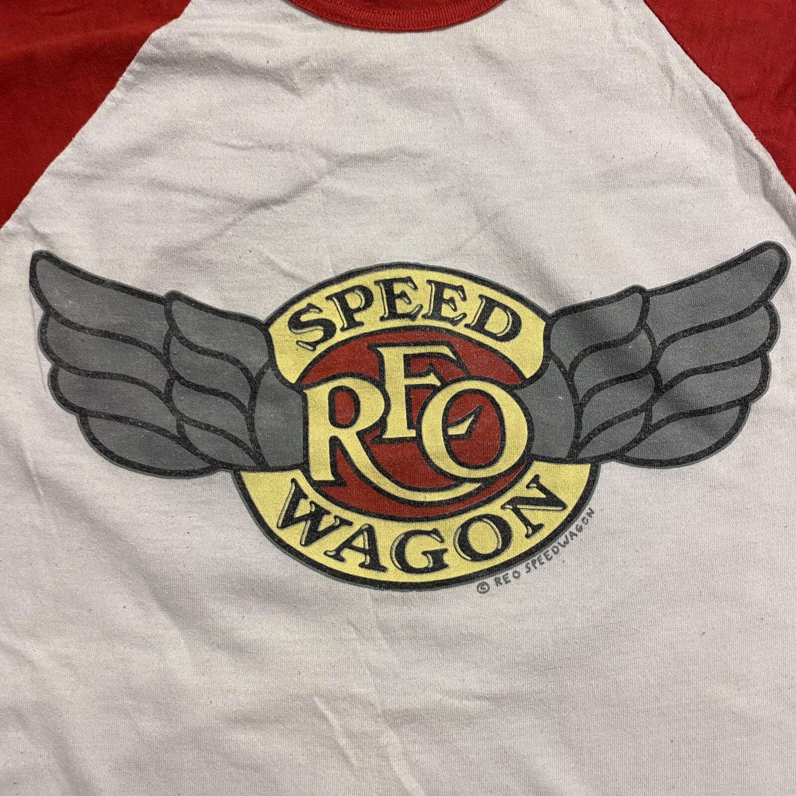 1981 REO Speedwagon Concert Quarter Sleeve T-shirt Ra… - Gem