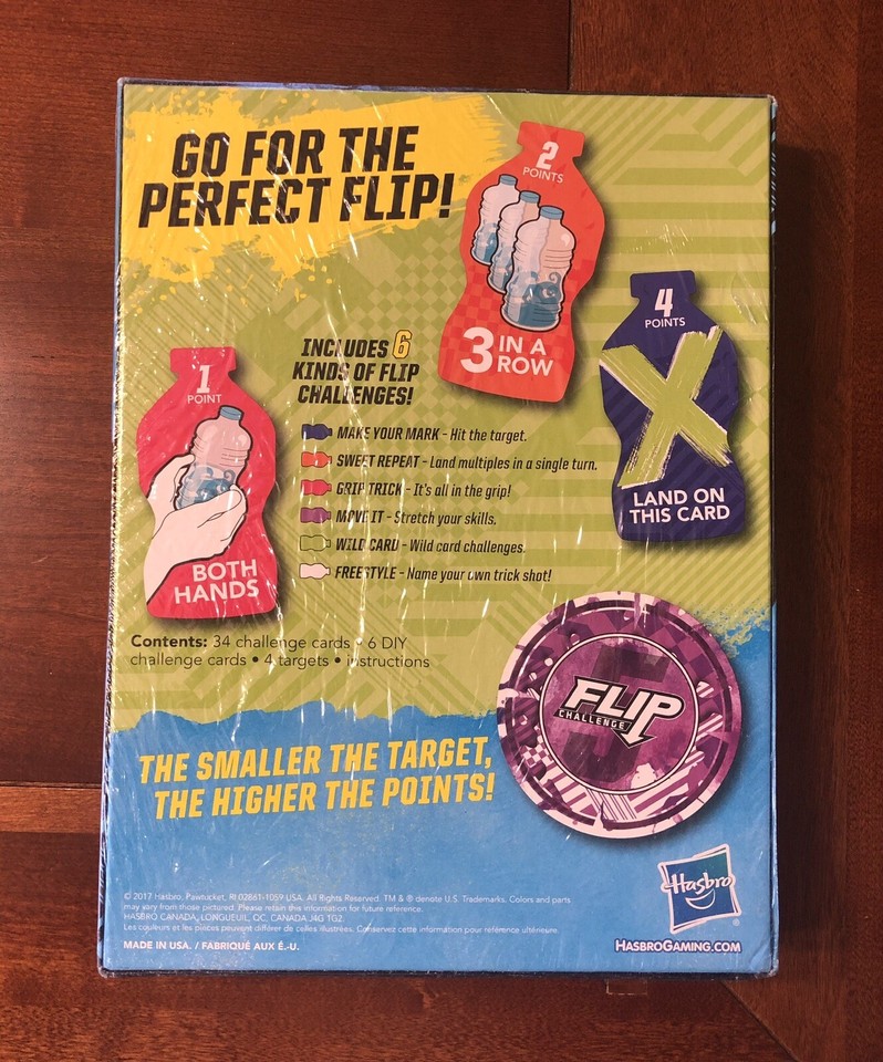 o383o FLIP Challenge Game Grab A Bottle & Start Flipping! Hasbro Gaming ...