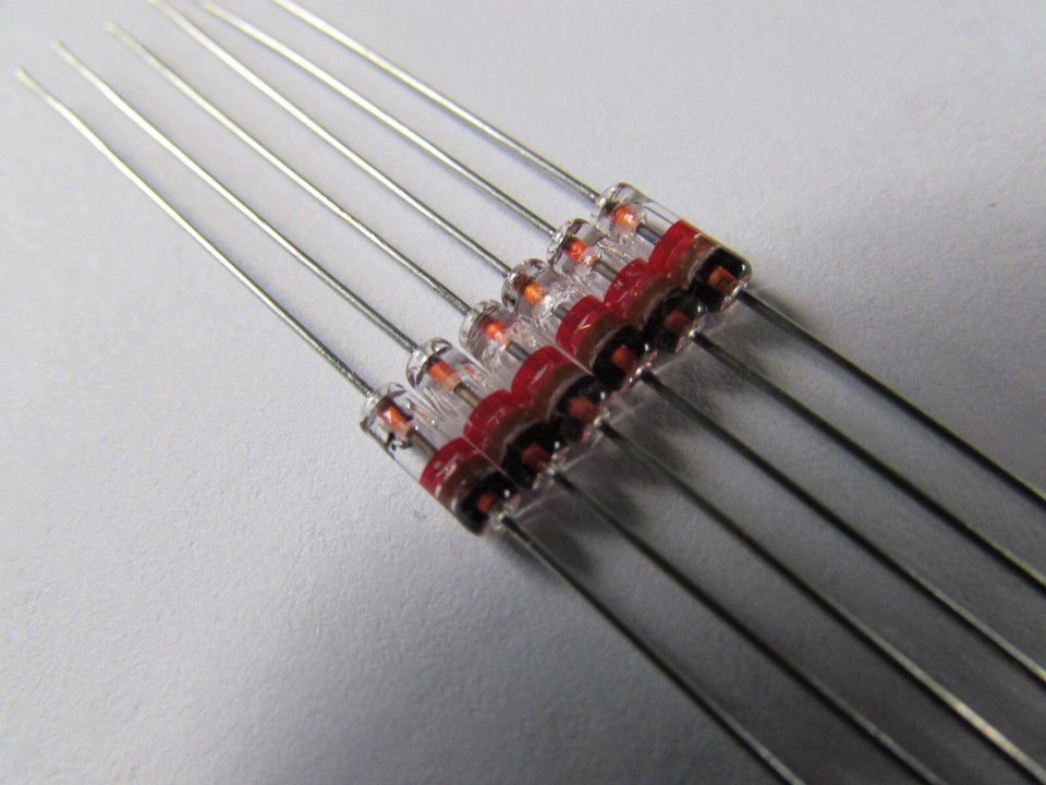1N34A ITT Crystal Radio Gold Bonded Germanium Point Contact Diodes USA ...