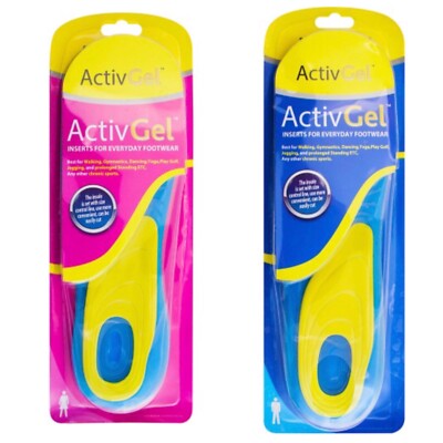 Gel Insoles Shoe Boot Inserts Orthotic Arch Support Pads Massaging Feet ...