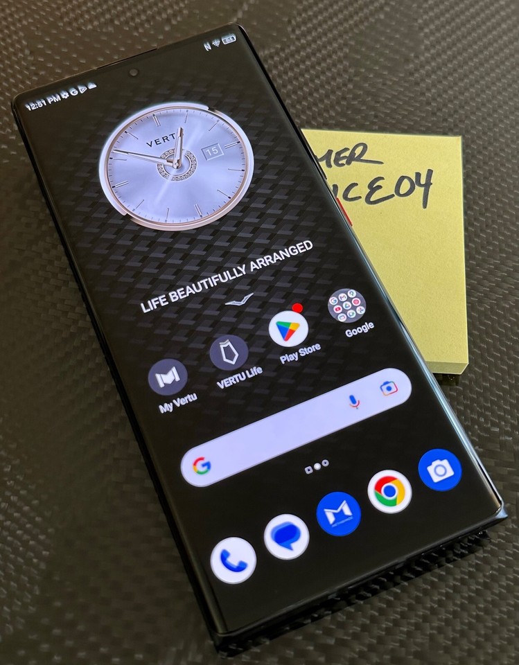 META VERTU Carbon Fiber Global GSM Luxury Phone WEB3 6.67" 512GB 5G | eBay