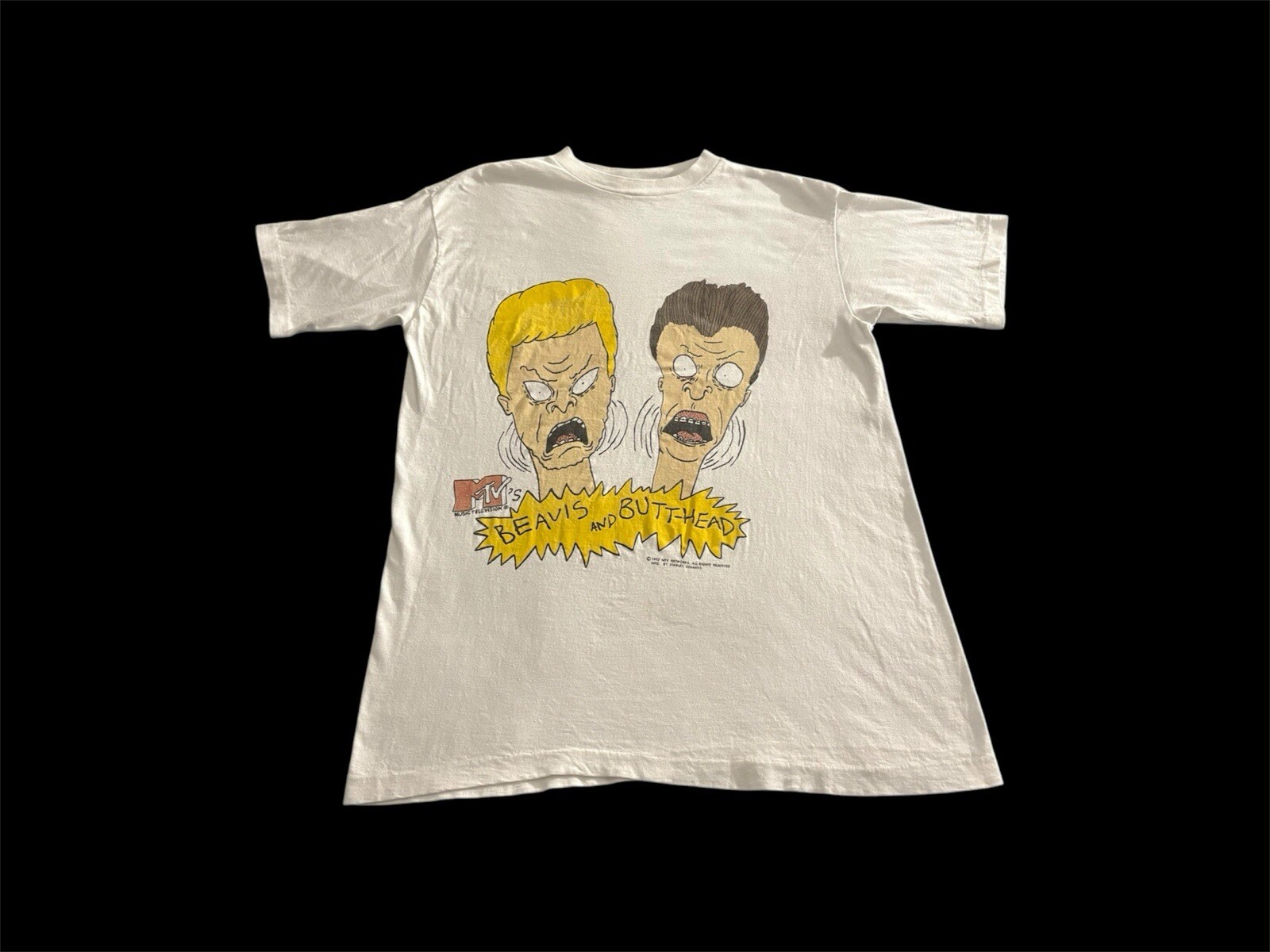Vintage 90s MTV Beavis And Butthead 1993 Graphic T Sh… - Gem