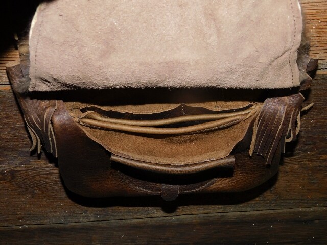LEATHER MUZZLELOADER POSSIBLES POUCH BAG | eBay