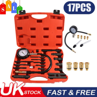17PCS Diesel Engine Compression Tester Kit Tool Set Automotive ...