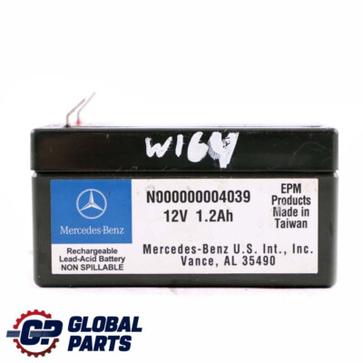 Mercedes ML GLC W164 X164 W204 Additional Backup Battery 12V 1.2Ah ...