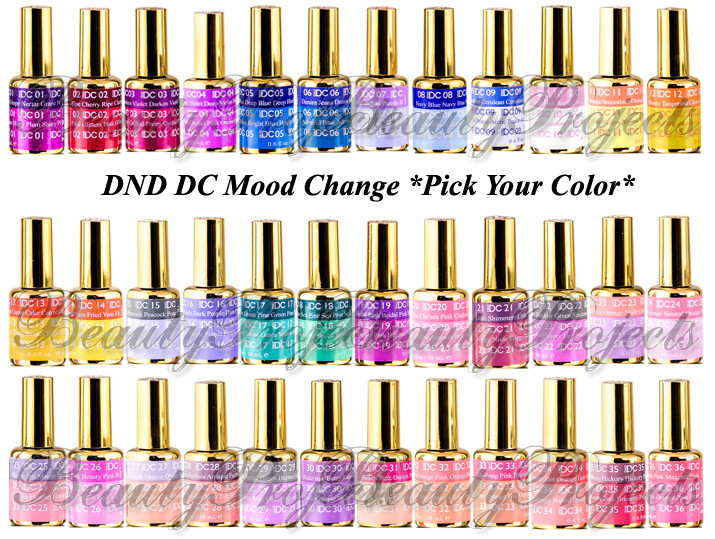 DND DC Mood Change PICK YOUR COLOR Soak Off DND Gel .6oz Color Changing ...