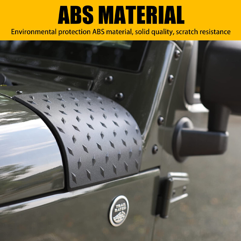 For 2007-18 Jeep Wrangler JK Body Armor Cowl Cover Trim Exterior ...