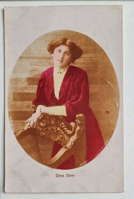 VINTAGE POSTCARD ZENA DARE SINGER ACTRESS MUSICAL COMEDY | eBay