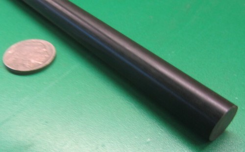 Acetal Delrin POM Round Rod, Black 1/2" Dia x 24" Length, 3 Pcs, 6 Ft ...
