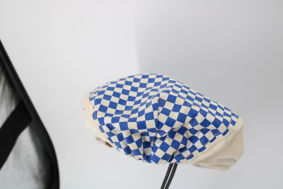 Ocean Pacific Blue Check Cap OP Vintage 1980s Newsboy Cabbie 94198 ...